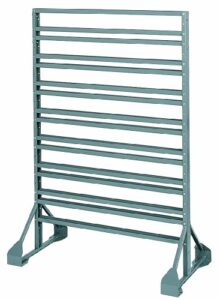 akro-mils 30016 two sided steel rail hanging system garage organizer for mounting akrobin storage bins, (36-inch w, 20-inch d, 53-inch h), gray