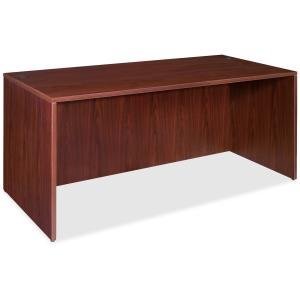 lorell desk shell, 60 by 30 by 29-1/2-inch, mahogany