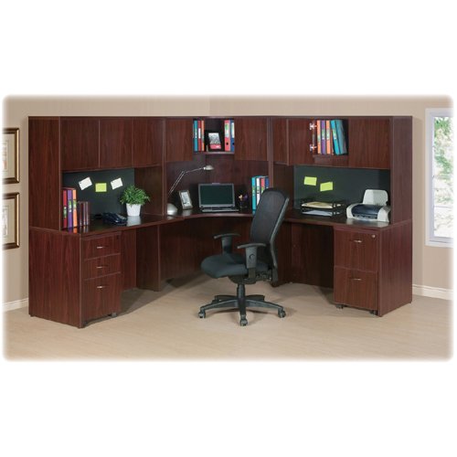 Lorell Desk Shell, 60 by 30 by 29-1/2-Inch, Mahogany