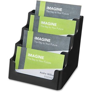 deflecto 4 tier business card holder