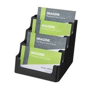 Deflecto 4 Tier Business Card Holder