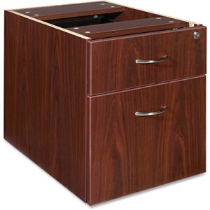 lorell essentials pedestal, laminate, mahogany