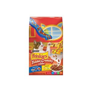 friskies dry cat food, tender & crunchy combo, 3.15-pound bag, pack of 3