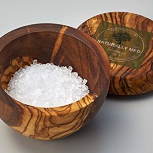 Naturally Med Olive Wood Sugar Pot/Salt Keeper