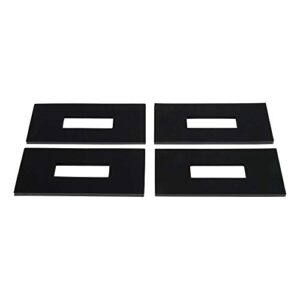 curt 16900 5th wheel rail sound dampening pads, 4-pack