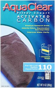 hagen 6-pack aquaclear 9-ounce activated carbon water filter insert for aquarium