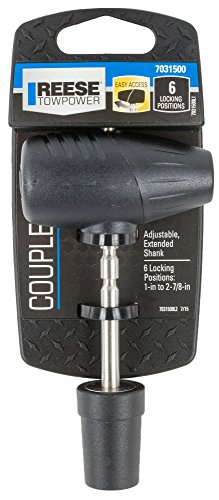 Reese Towpower 7031500 Easy Access Adjustable Coupler Lock Black & Silver, 3/16 inch diameter pin fits most couplers