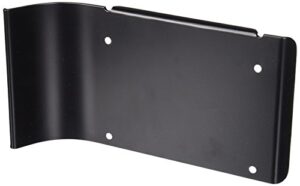 warrior products 1560 side mount license plate bracket for jeep tj, black