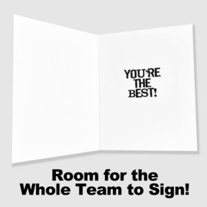 Play Strong 3-Pack Thanks Coach You're the Best Clipboard 3-Pack (5x7) Greeting Cards Perfect for Sports Seasons Team Banquet Party Thank You Coach Appreciation Gifts - Your Coaches Will Love 'Em!