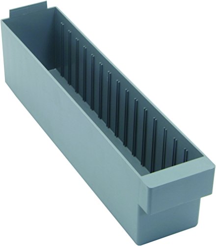 Quantum Storage Systems QED604GY Super Tuff Euro Drawers, 17-5/8" L x 3-3/4" W x 4-5/8" H, Gray (Pack of 24)