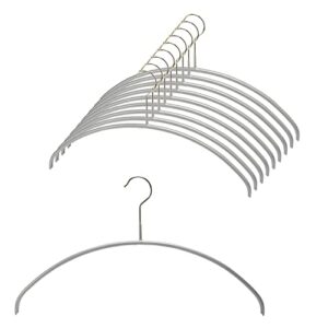 mawa 110564 non-slip mawa hangers, human body hangers, set of 10, silver