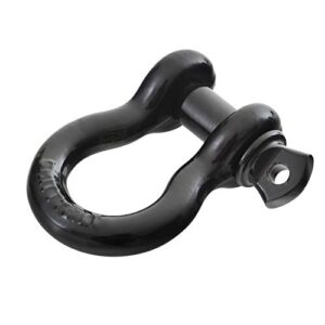 smittybilt 13046b d-ring shackle 1/2" threaded pin 2.0 ton rating black