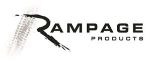 rampage rear tailgate gas strut stabilizer | black | 86618 | fits 2007 - 2010 jeep wrangler jk