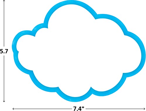 Teacher Created Resources Clouds Accents (5045), Blue/White