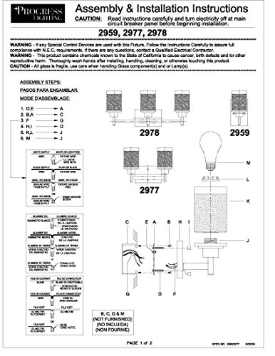 Progress Lighting P2978-09 Alexa Bath & Vanity, 22-Inch Width x 9-3/8-Inch Height, Brushed Nickel