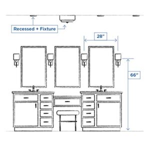 Progress Lighting P2978-09 Alexa Bath & Vanity, 22-Inch Width x 9-3/8-Inch Height, Brushed Nickel