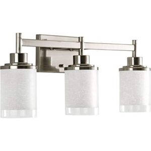 Progress Lighting P2978-09 Alexa Bath & Vanity, 22-Inch Width x 9-3/8-Inch Height, Brushed Nickel