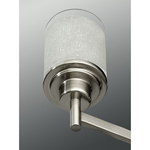 Progress Lighting P2978-09 Alexa Bath & Vanity, 22-Inch Width x 9-3/8-Inch Height, Brushed Nickel