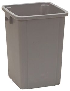 19 gal. square gray trash can