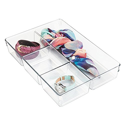 iDesign Vanity/Cosmetic Organizer, Set of 1, Clear