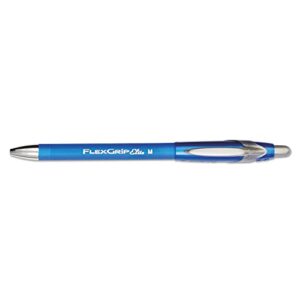 paper mate 85581 flexgrip elite ballpoint retractable pen, blue ink, medium, dozen