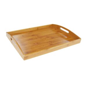 home basics st01034 serving tray, bamboo