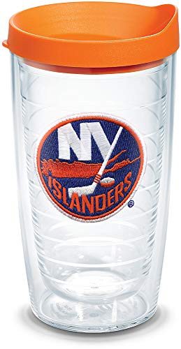 Tervis Made in USA Double Walled NHL New York Islanders Insulated Tumbler Cup Keeps Drinks Cold & Hot, 16oz, Primary Logo