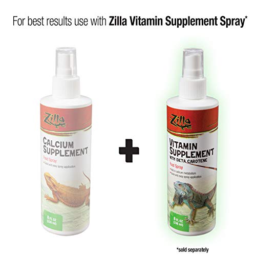 Zilla Calcium Supplement Spray 8 Fluid Ounces