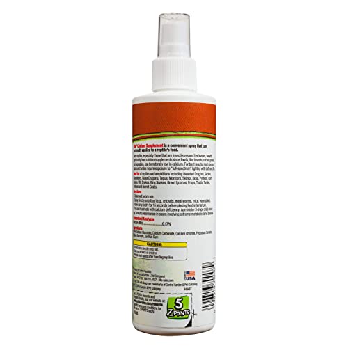 Zilla Calcium Supplement Spray 8 Fluid Ounces