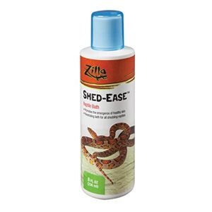 zilla shed-ease reptile bath treatment for pet lizards and snakes, 8-ounce