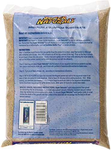 Carib Sea ACS05839 Super Natural Sunset Gold Sand for Aquarium, 5-Pound