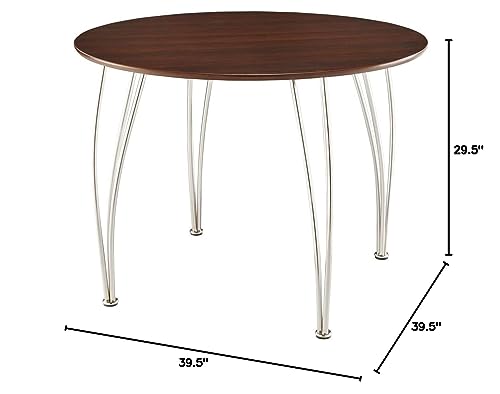 DHP Bentwood Round Dining Table Top.Legs sold seperately, Espresso Brown, Medium