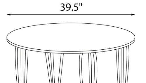 DHP Bentwood Round Dining Table Top.Legs sold seperately, Espresso Brown, Medium