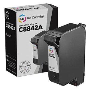 ld products remanufactured ink cartridge replacement for hp c8842a (versatile black) compatible with addressright: da400, da500, da50s, da550, da550e, da55s, da700, da70s, da750, da750e, da75s & da80f