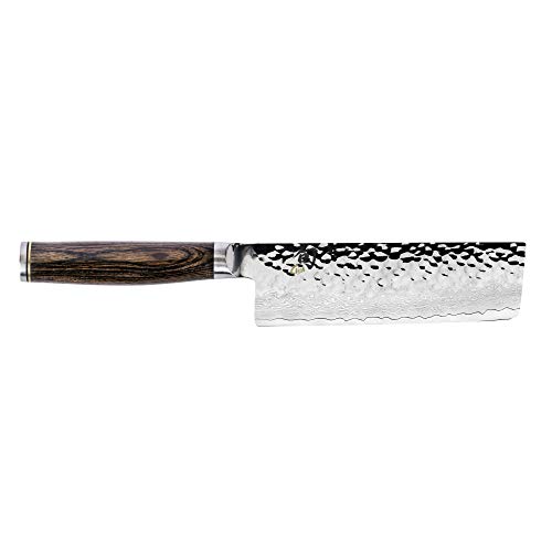 Shun Cutlery Premier 5.5", Ideal Chopping Vegetables and All-Purpose Chef, Professional Nakiri, 5.5 Inch, Handcrafted Japanese Kitchen Knife