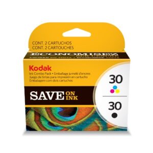 kodak 30b/30c combo ink cartridge - black/color - 1 year limited warranty