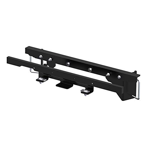 CURT 60657 Double Lock Gooseneck Installation Brackets, Fits Select Dodge, Ram 1500, with Coil Springs, Carbide Black Powder Coat