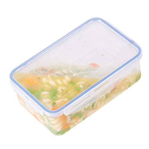 LocknLock Easy Essentials Food Storage lids/Airtight containers, BPA Free, 6-Piece, Clear