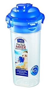 lock & lock hpl934n plastic tea bottle with mixer, 690ml, 1 pc, transparent