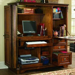 Hooker Furniture Brookhaven Computer Cabinet in Clear Cherry