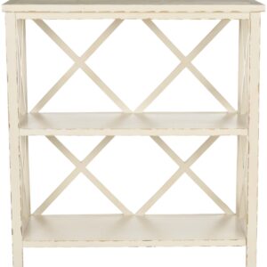 Safavieh American Homes Collection Liam Vintage Cream Ivory 2-Tier Open Bookcase