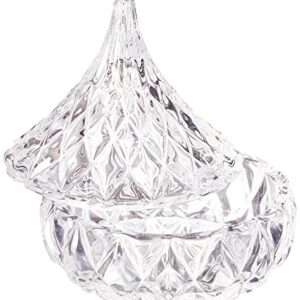 Godinger Crystal Famous Hersheys Kiss Crystal Trinket Box, Set of 2