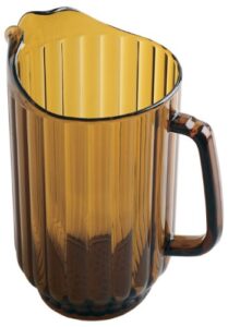 cambro p600cw 60 oz capacity, camwear amber polycarbonate pitcher