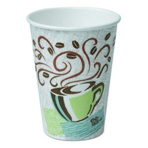 georgia-pacific perfectouch 5342dx wisesize coffee dreams insulated paper cup, 12oz capacity (case of 20 sleeves, 25 per sleeve)