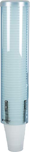 San Jamar Large Pull-Type Water Cup Dispenser, for 12 Oz Cups, Translucent Blue