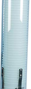 San Jamar Large Pull-Type Water Cup Dispenser, for 12 Oz Cups, Translucent Blue