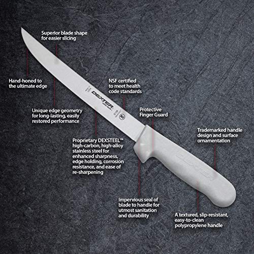 Dexter-Russell 8" Trimming /Fillet Knife, S138PCP, SANI-SAFE Series, White