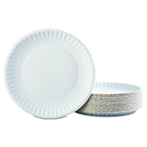 AJM Packaging - AJMPP9GRAWH Corporation PP9GRAWH Paper Plates, 9" Diameter, White, 12 Packs of 100 (Case of 1200)