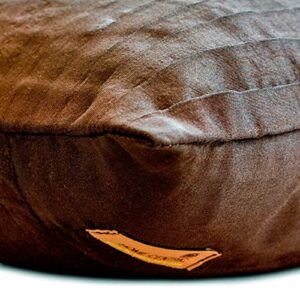 The HomeCentric Brown Lumbar Pillow Cover, Pintucks and Crystals Bling Pillows Cover, 12x14 inch (30x35 cm) Lumbar Pillow Cover, Rectangle Silk Striped Lumbar Pillow Cover Solid - Crystal Dreams