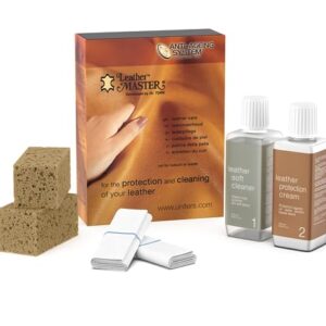 Leather Master 250ML LEATHER CARE KIT - Cleaning Kit Contains The Cleaner, Conditioner, Sponge, And Products For All Leather Car Interior And Furniture Detailing